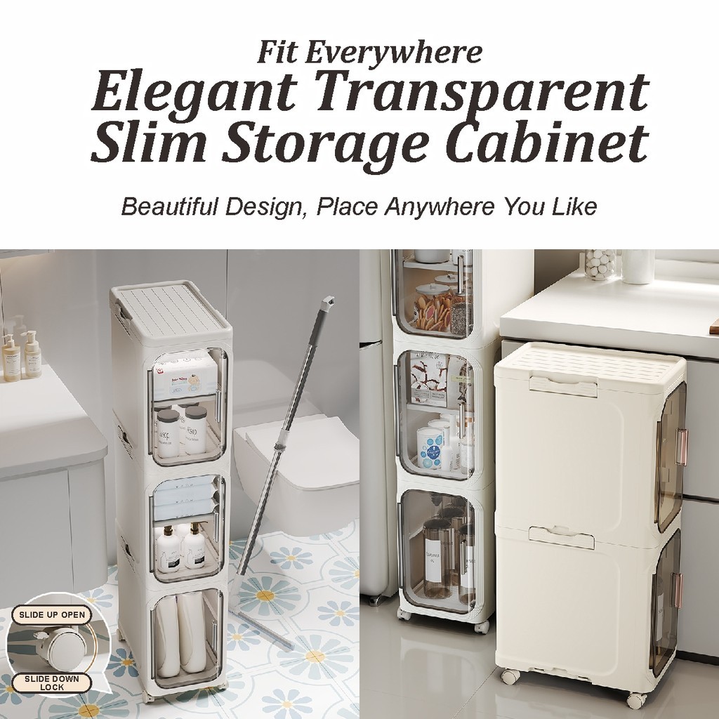 🇸🇬Koala Home🔥 Slim Cabinet/kitchen cabinet / Plastic Storage Drawers ...