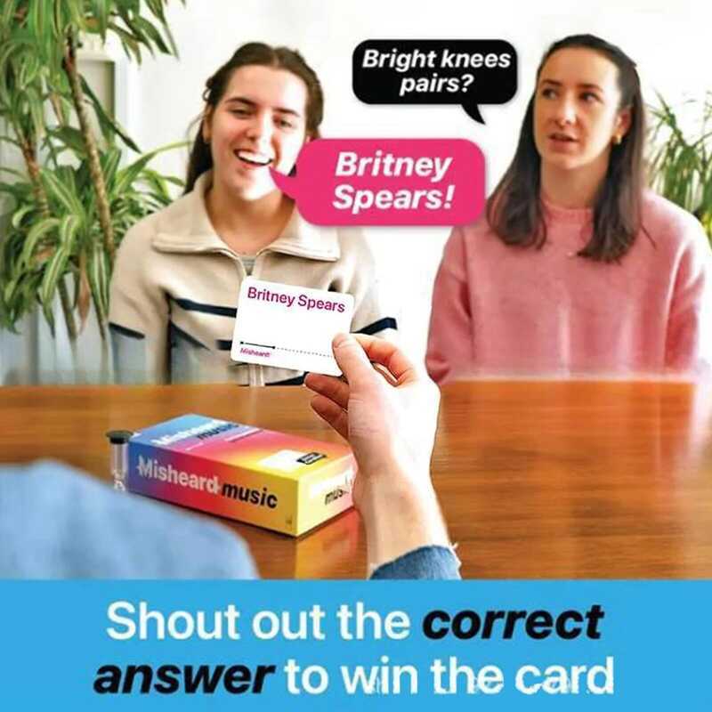 Misheard Game with 500 Lyrical Nonsense Cards Family Card Hilarious ...