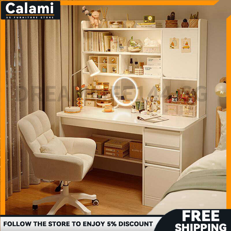 DJY Desk Student Home Bookshelf Integrated Storage Computer Desk ...