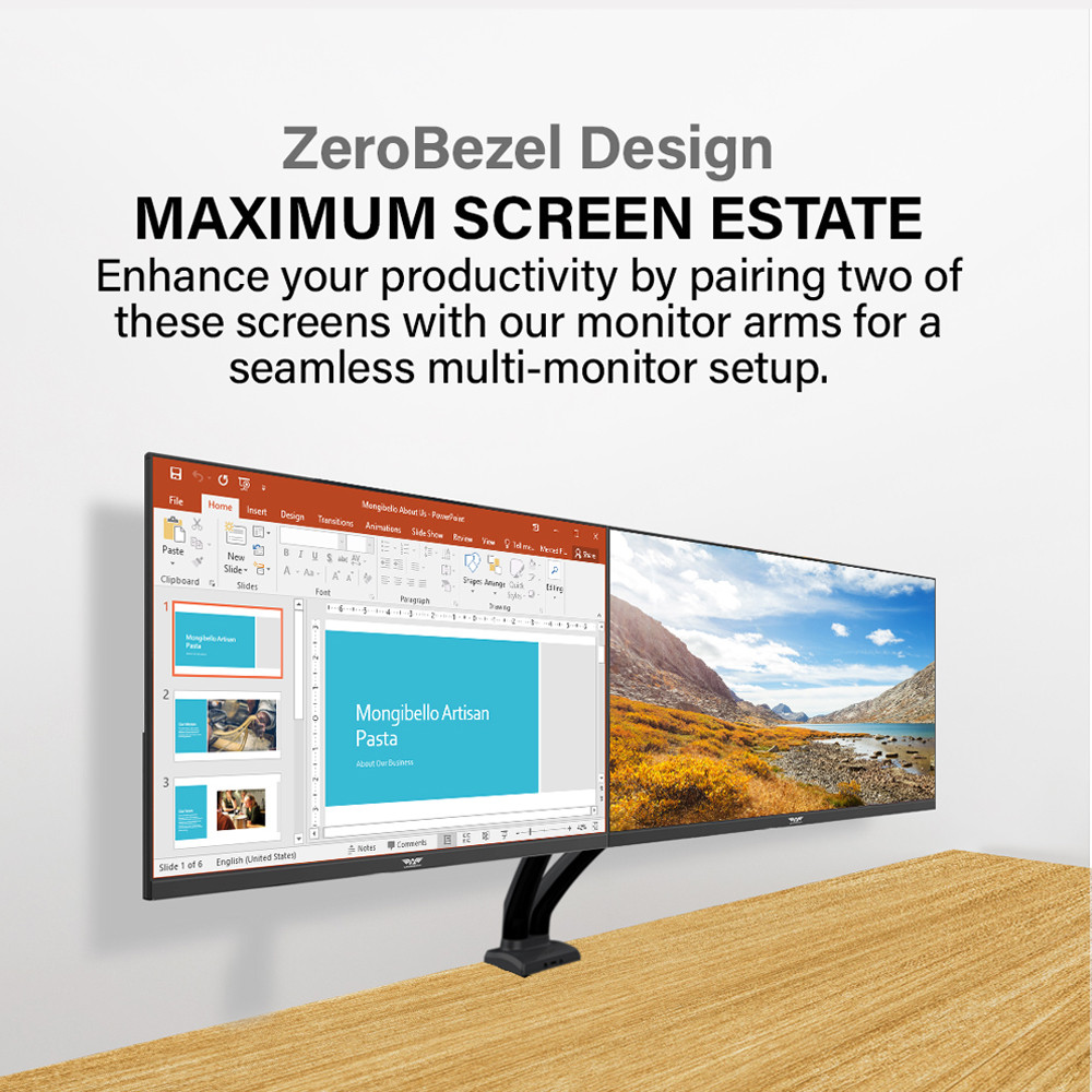 Armaggeddon 27'' 2K IPS WQHD Productivity Monitor Frameless with ...