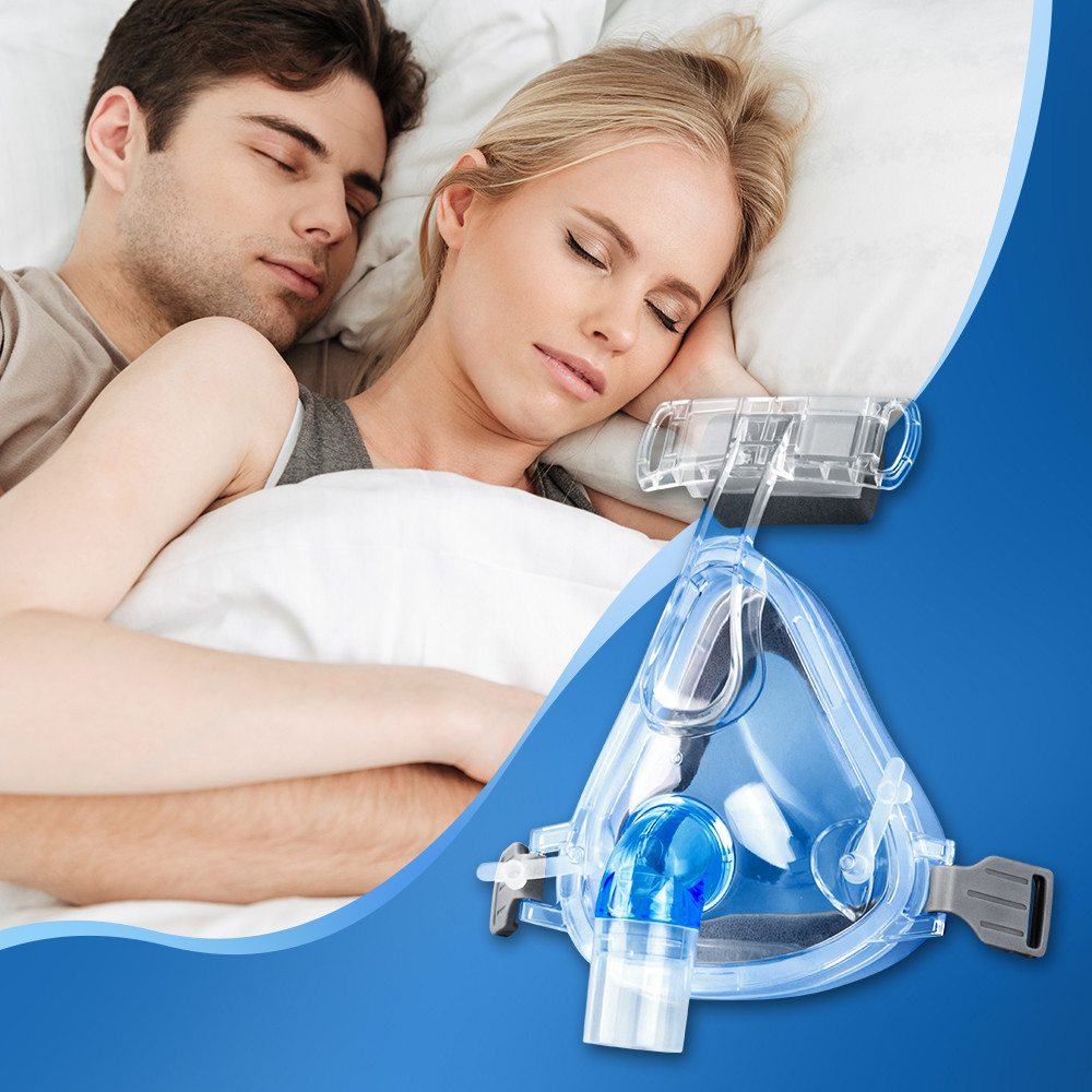 Memory Foam Full Face CPAP Mask Reusable Silicone Mask with Cushion ...