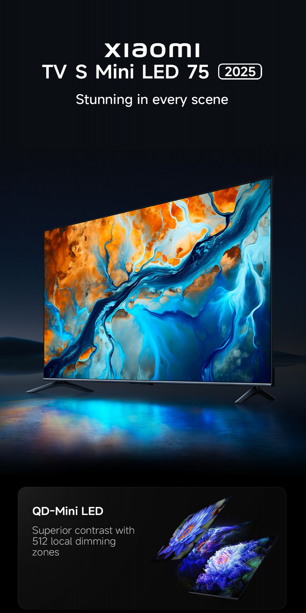 【NEW】Xiaomi TV S Mini LED 75" 2025 | Free Installation | 4K QD-Mini LED ...