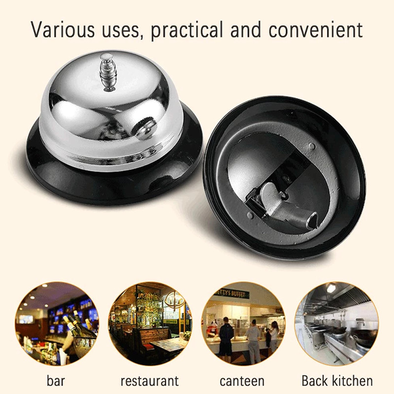 KMKE Stainless Steel Service Bell Service Ring Kitchen Hotel Bell ...