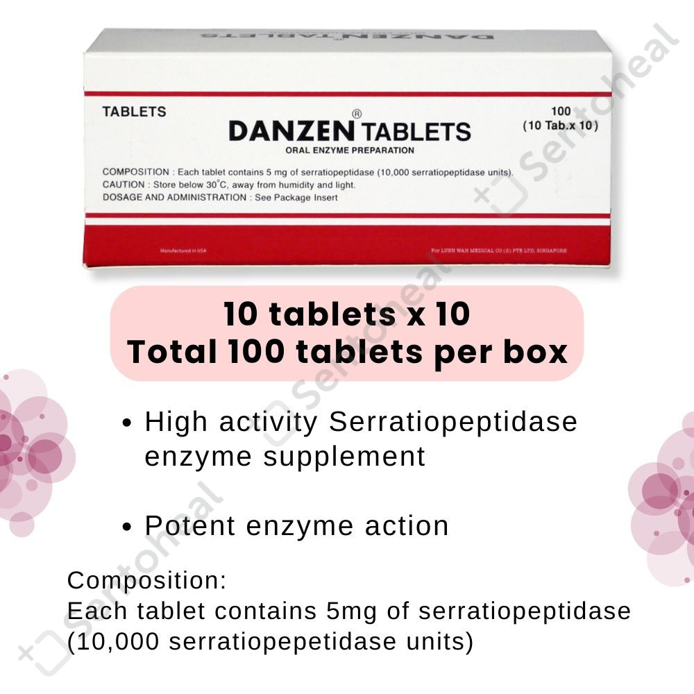 Danzen Oral Enzyme Tablets 100 tablets - high activity ...