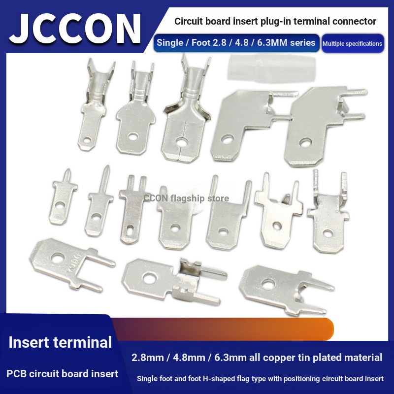 PCB Welding Insert 6.3MM Insert 2.8 Terminal 4.8 Circuit Board ...