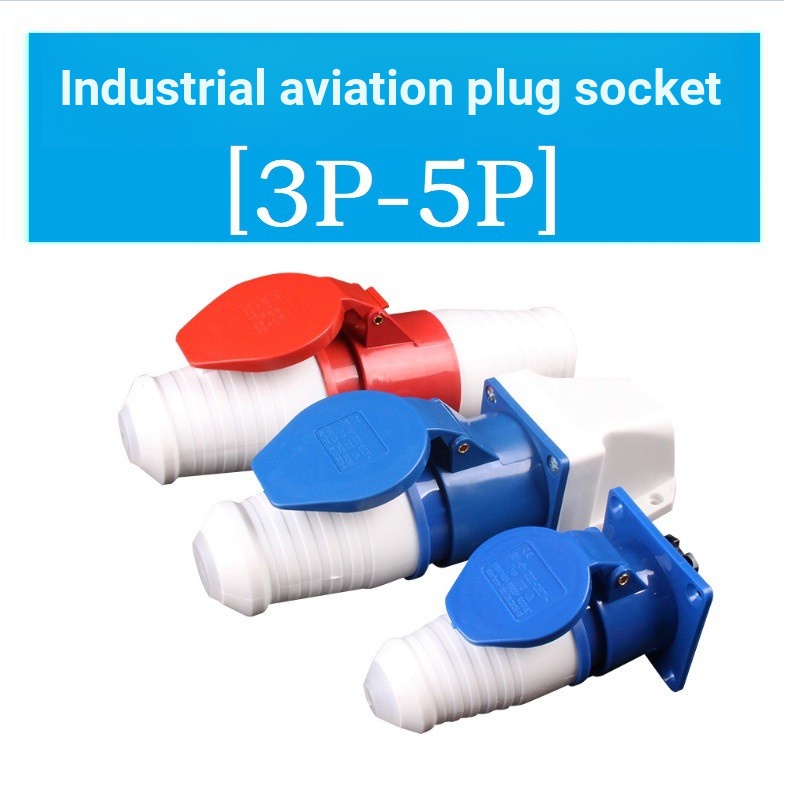 Industrial Plug Socket Connector Three-Phase Electricity 3-Core 4-Core ...