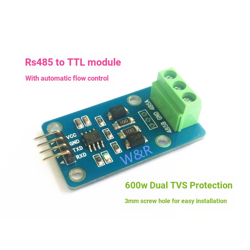 Microcontroller TTL to RS485 Module/485 to Serial Port UART Level Interchange/Hardware Automatic ...