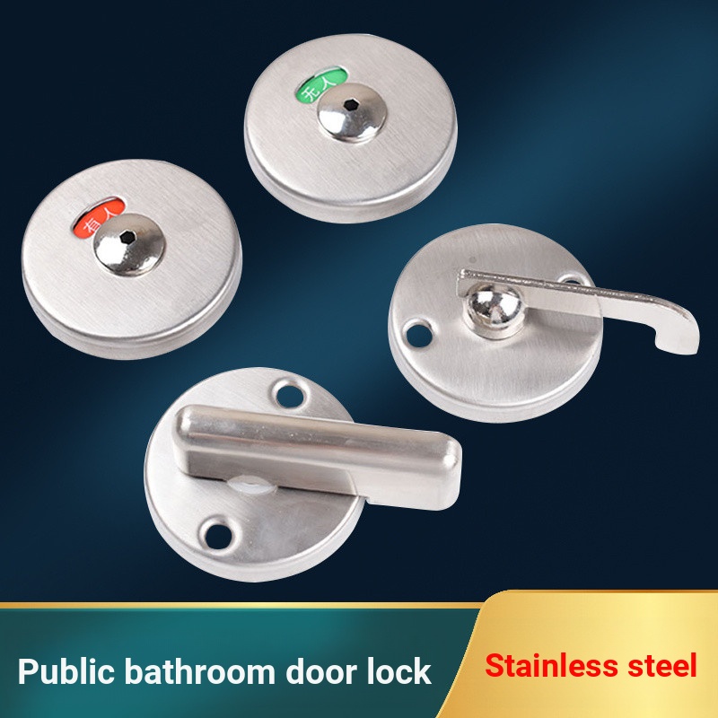 Toilet Partition Lock Public Toilet Door Lock 304 Stainless Steel with ...