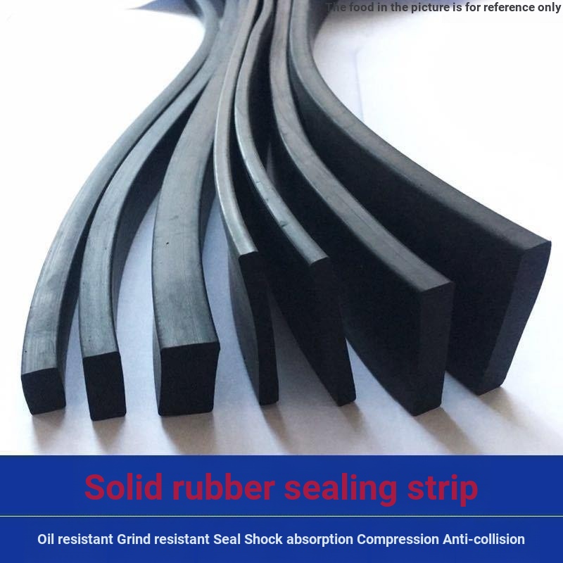 Rubber Strip Flat Strip Pressure Resistant Solid Rubber Strip Square ...