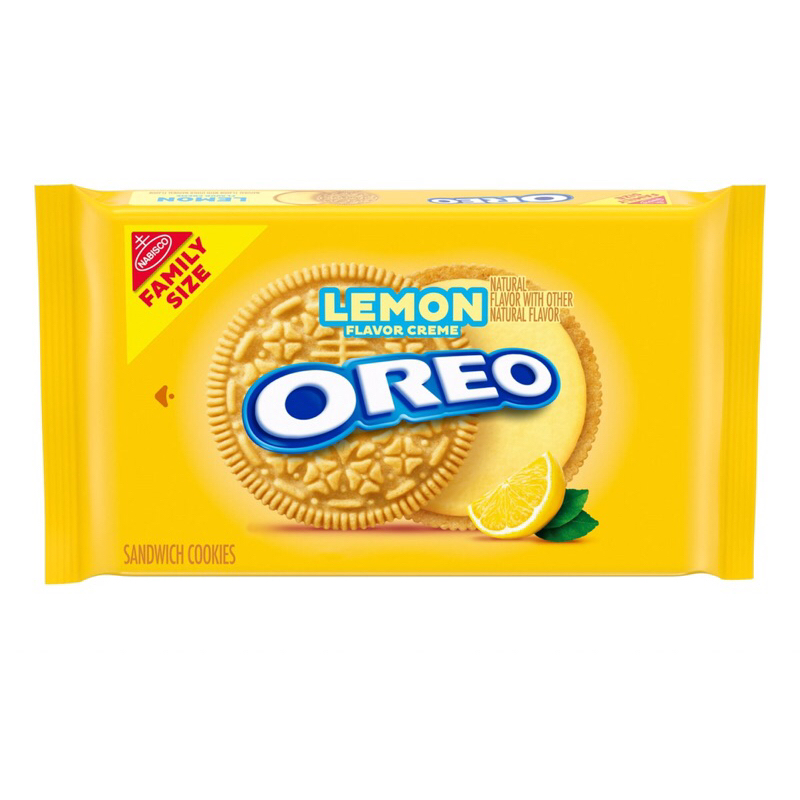 OREO Lemon Creme Sandwich Cookies,Family Size | Shopee Singapore