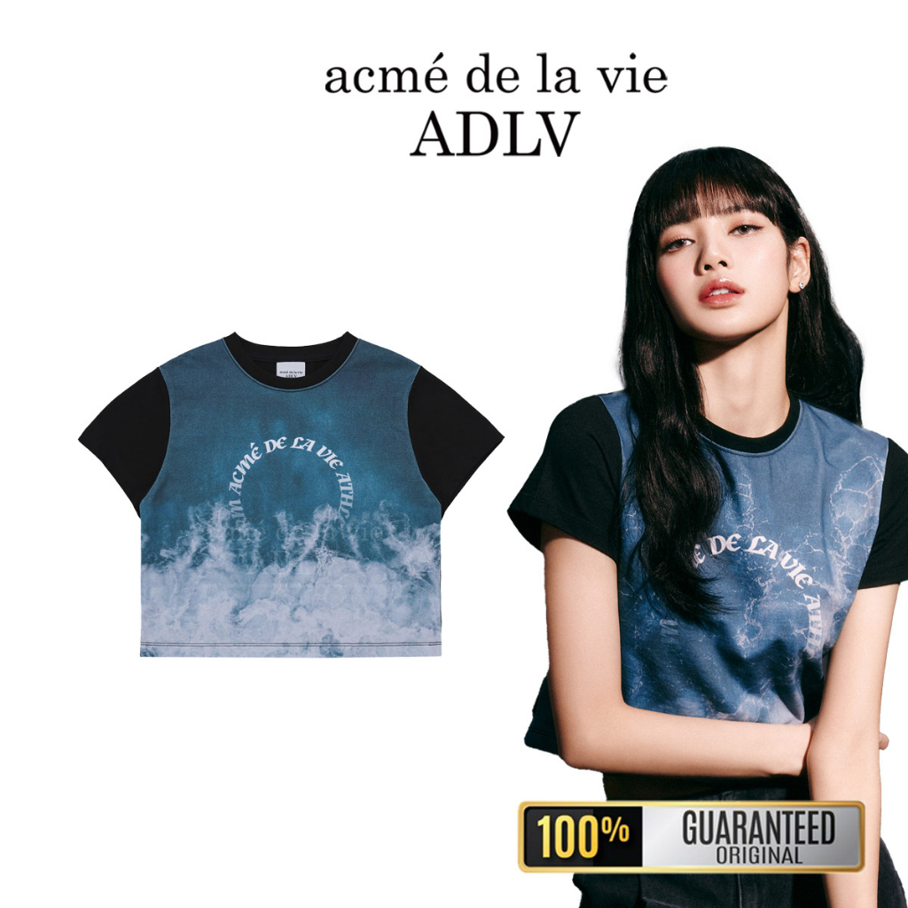 [100% Authentic] ADLV Acme de la vie X LISA Ocean Artwork Crop Top ...