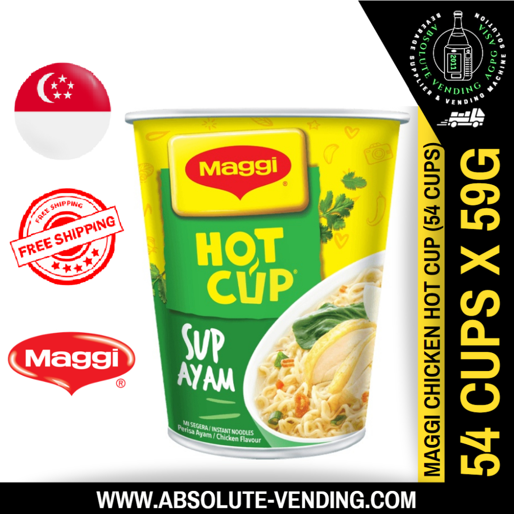 [CARTON] MAGGI CHICKEN HOT CUP Noodles 59G X 54 (CUPS) | Shopee Singapore
