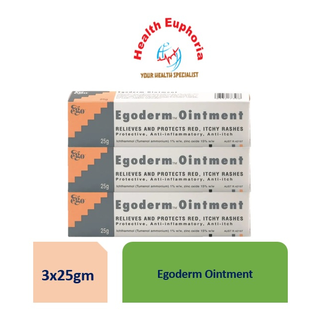 EGO QV Egoderm Ointment 3x25gm (Triple Pack) | Shopee Singapore