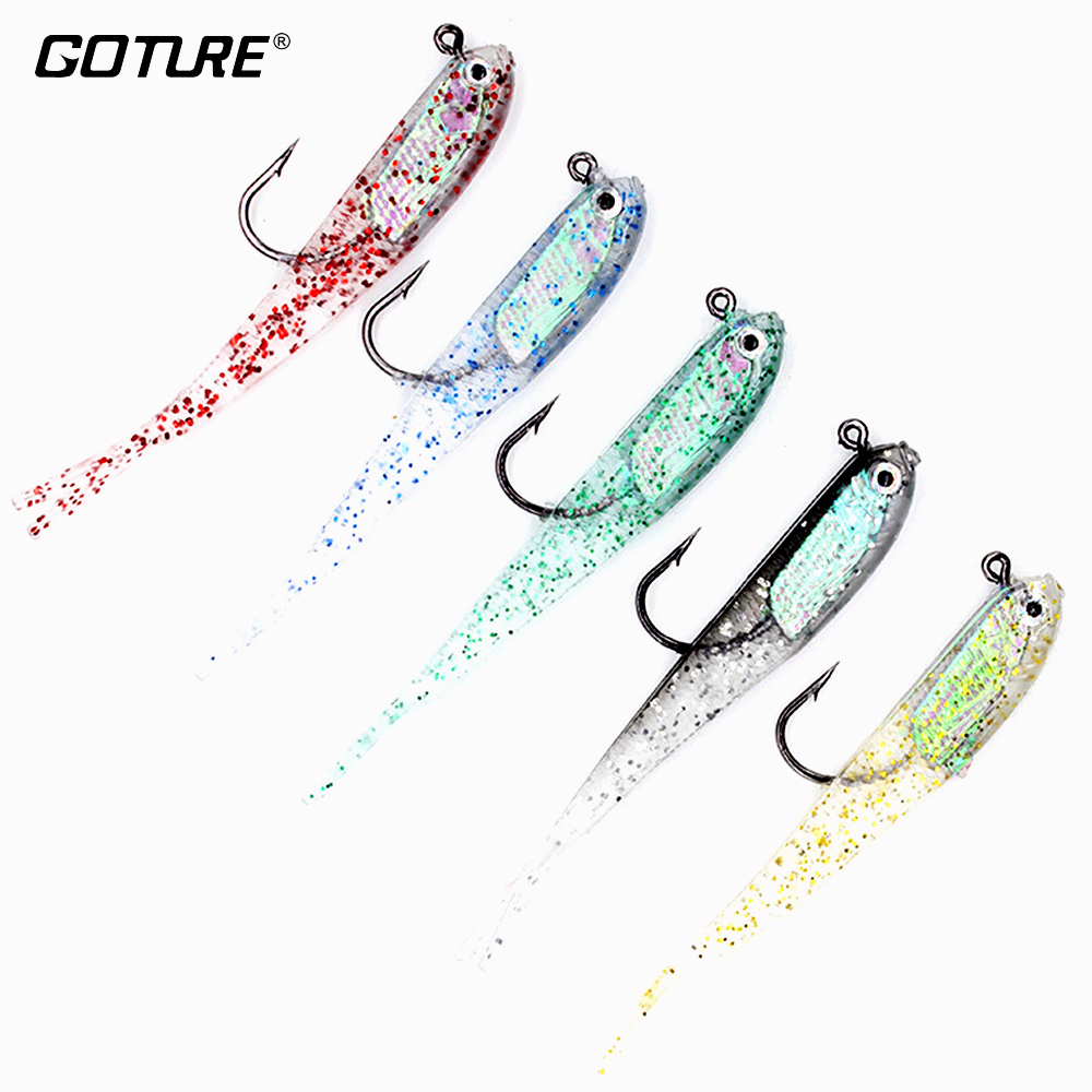 Goture Lure Bait 75mm Color Soft Fish 6.5g Simulation Bait Fake Bait ...
