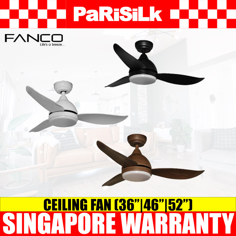 Fanco DC B Star Ceiling Fan with LED Light (36inch | 46inch | 52inch ...