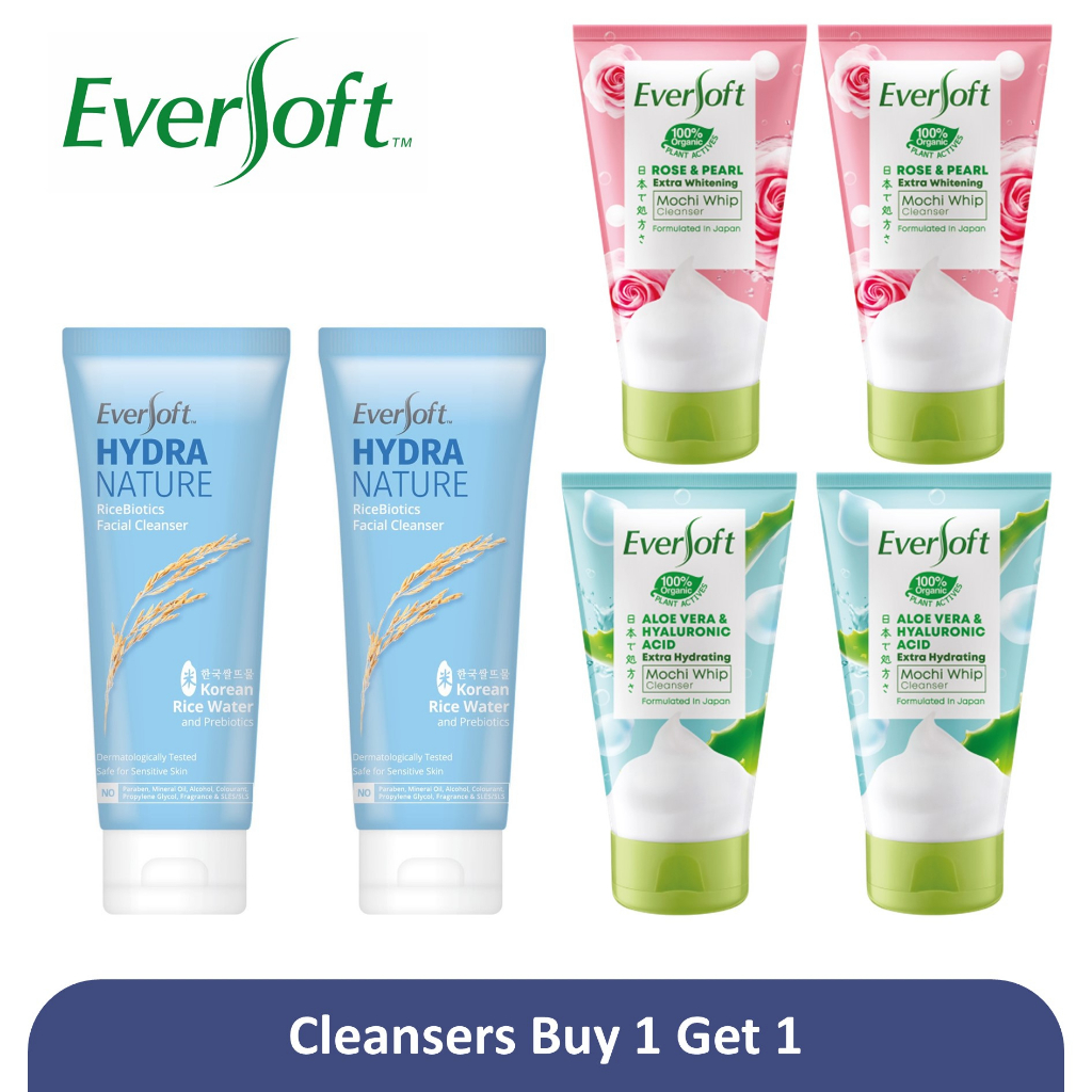 [Bundle of 2] EVERSOFT Skincare Facial Cleanser x2 (Bright Radiance ...