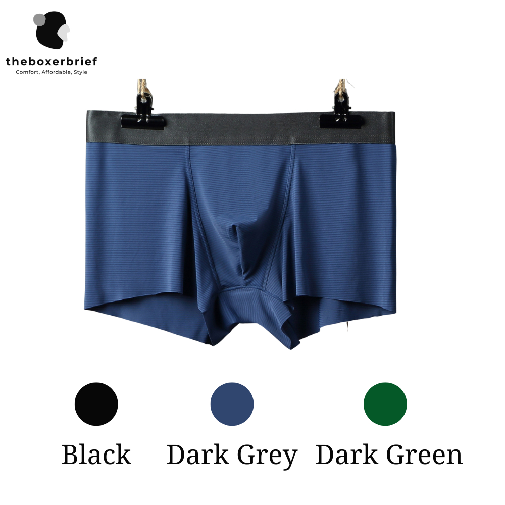 Men's Seamless Sports Boxer Briefs - Silky Soft, Quick-Dry, Anti-Odor ...