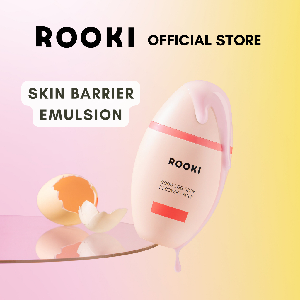 ROOKI Good Egg Skin Recovery Milk 60ml - Fragrance-Free Emulsion with ...
