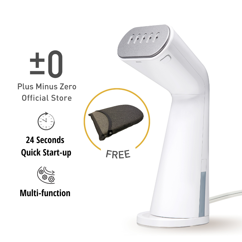 ±0 Plus Minus Zero Garment Steamer [FREE Dedicated Mitten ...