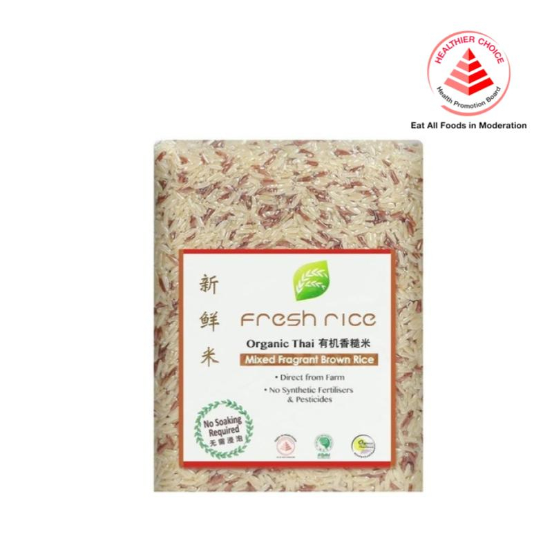 freshrice brand Organic Mixed Fragrant Brown Rice 1kg | Shopee Singapore
