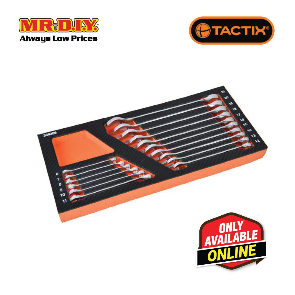TACTIX Combination Wrench In Tray (16 pieces) | Shopee Singapore