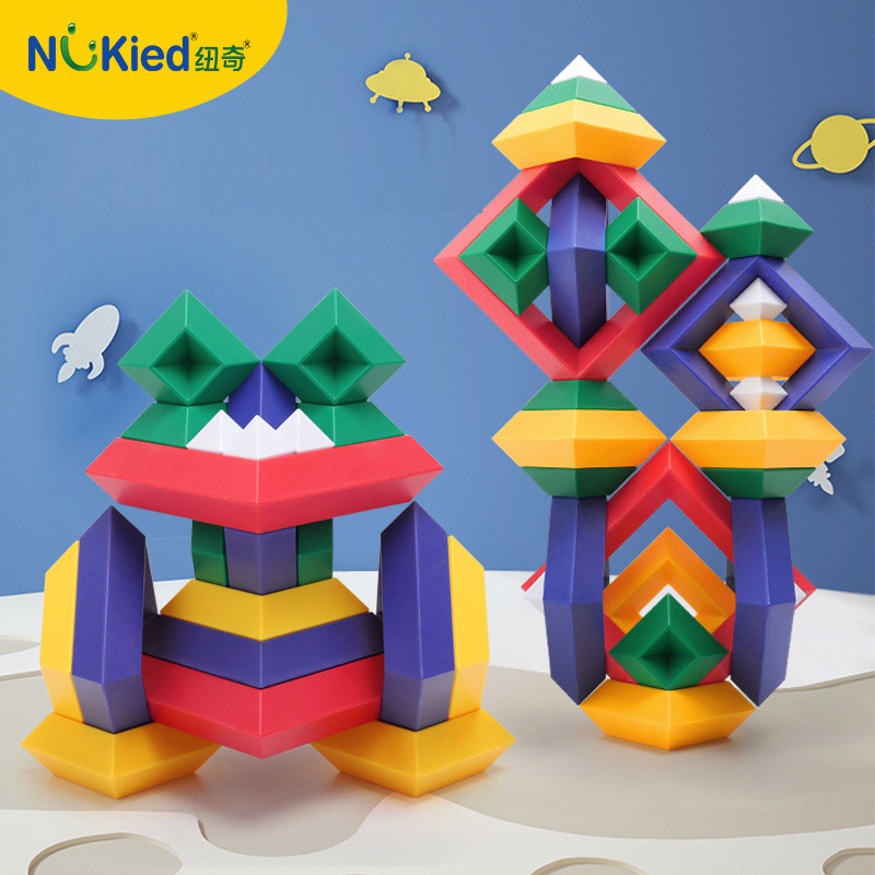 [SG Stock][Smart Toy] Magic Pyramid Building Blocks Educational STEM ...