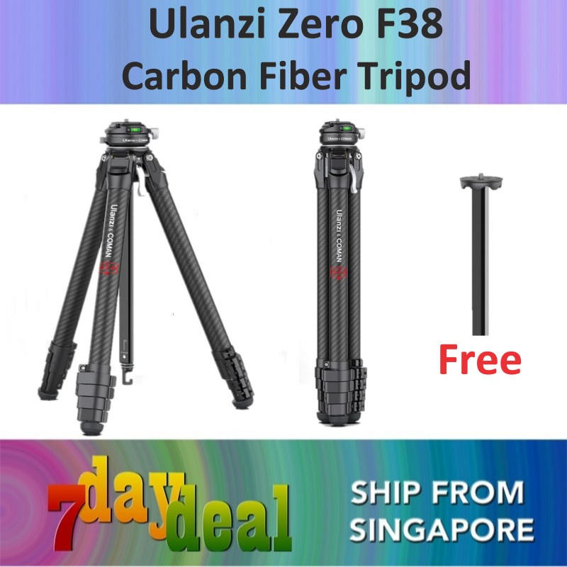 Ulanzi Zero F38 Quick Release Carbon Fibre Travel Tripod (3131 ...