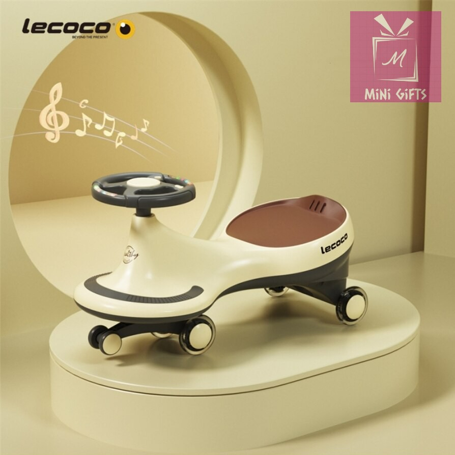 【Mini Gifts】Swing Car with Flashing Wheels and Music Wiggle Car Ride On ...
