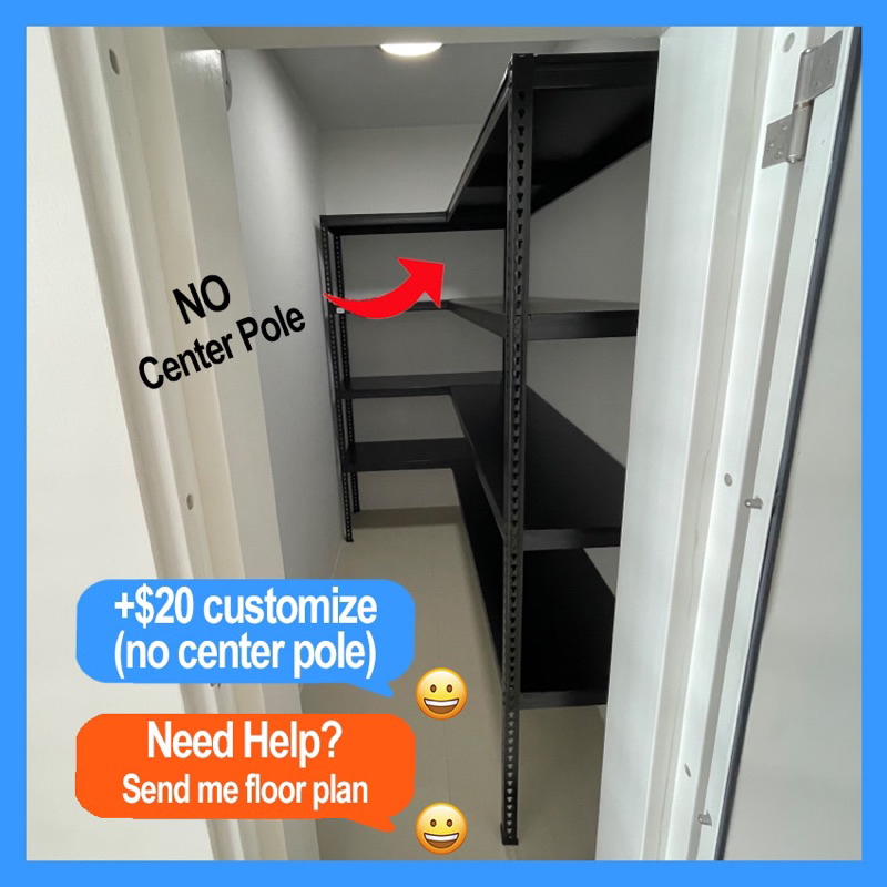 FUll Metal Boltless Storage Rack for HDB Bomb Shelter Store Room FREE ...