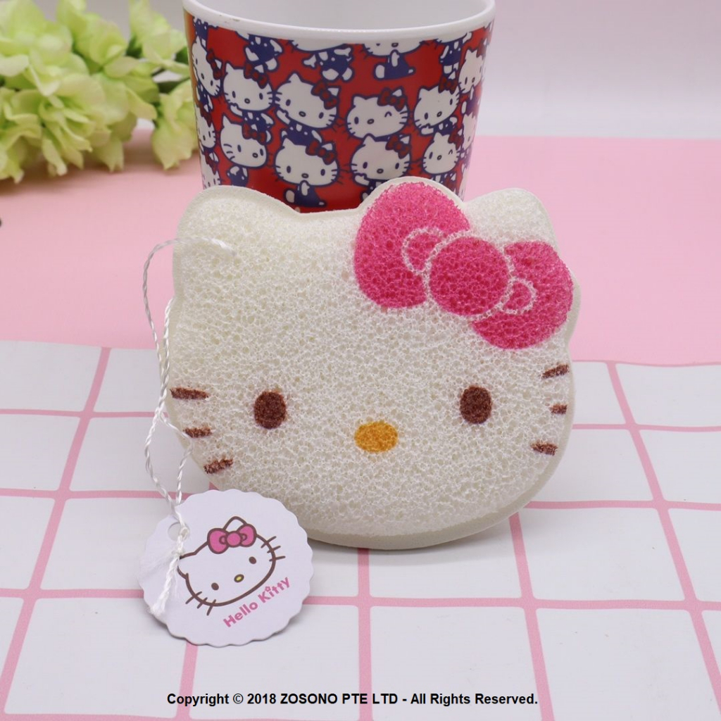 Hello Kitty Bath Time Shower Sponge Facial Sponge [ Body Care ...