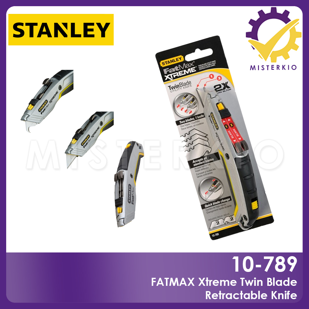 STANLEY FATMAX Xtreme Twin Blade Retractable Knives Cutters 【10-789 ...