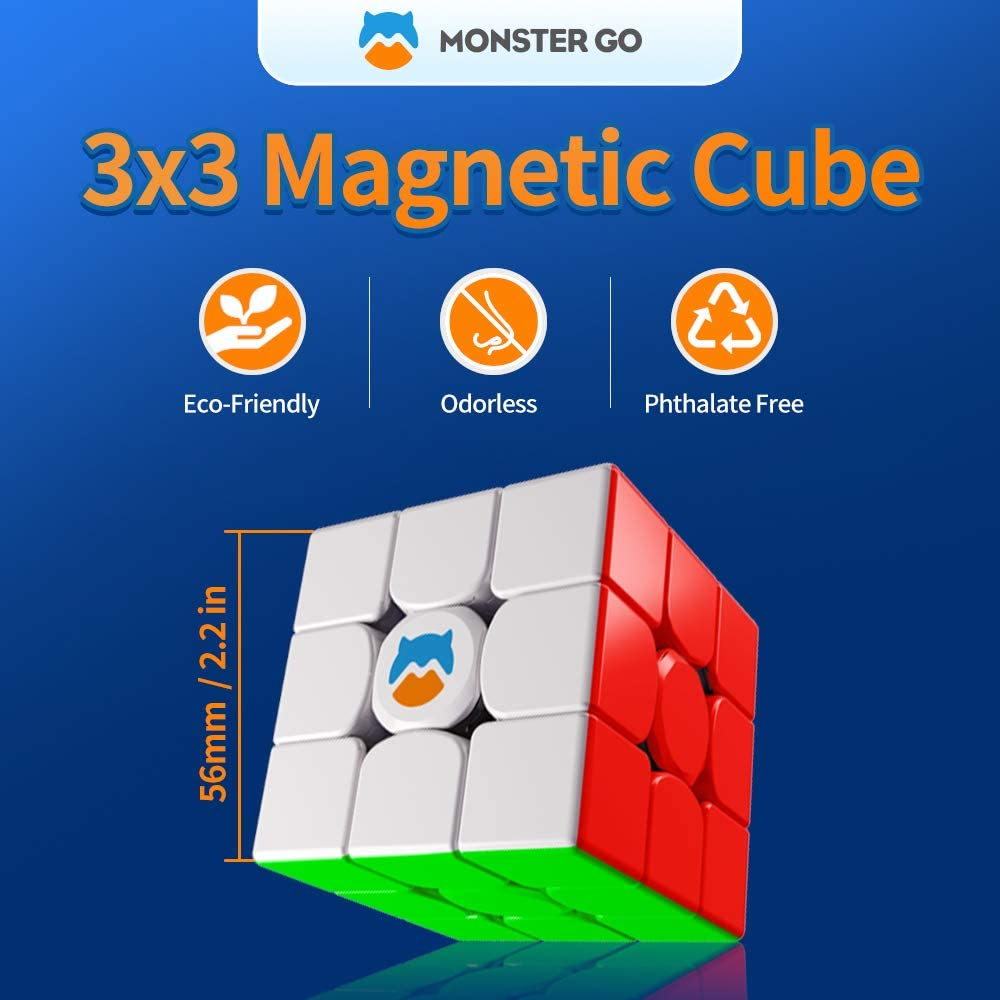 SG Local GAN Monster Go Cube EDU 3x3 Magnetic Speed Cube MG3 Cube Magic ...