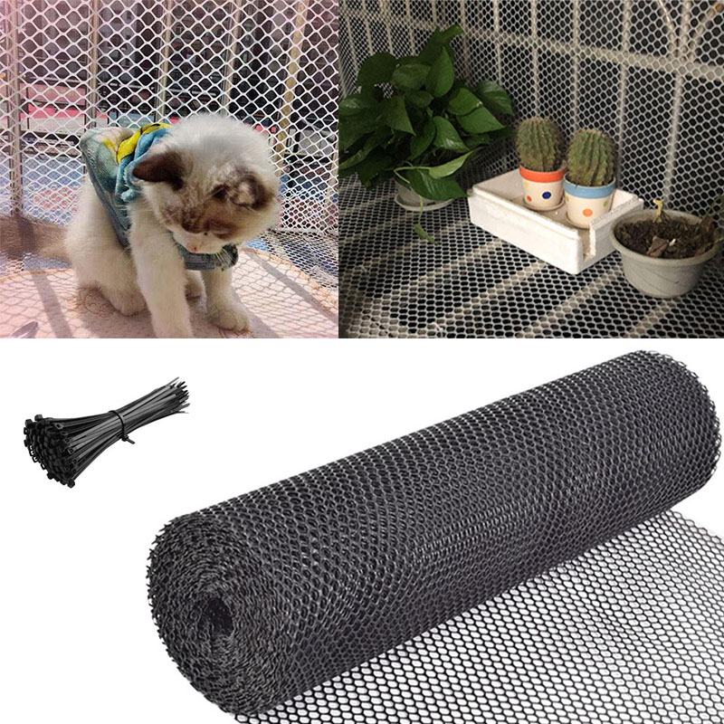 (SG Seller)3m Window Mesh PVC Plastic Mesh Cat Mesh Dog Net Door Safety ...
