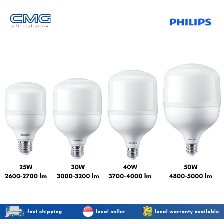 Philips TrueForce Core (Highbay) LED Industrial and Retail E27 Cool Day Light / Warm White 25W ...