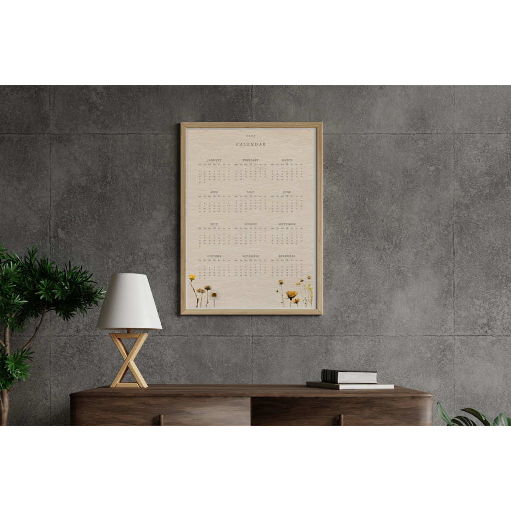 2023 Wall Calendar Printable | 2023 Printable & Digital Calendar A4 A5 ...