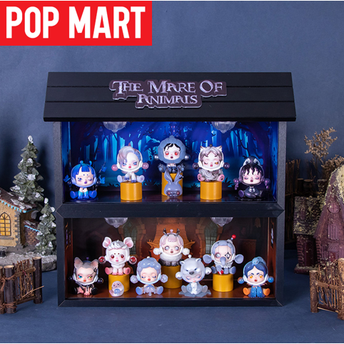 POP MART 泡泡玛特 SKULLPANDA The Mare of Animals Series Display Box Storage ...