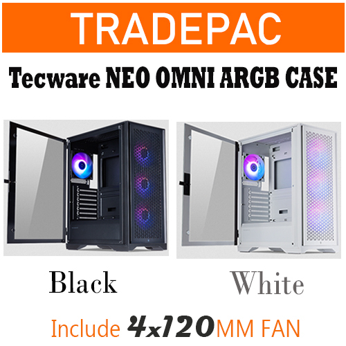 Tecware NEO OMNI ARGB ATX Cashing Black/White | Shopee Singapore