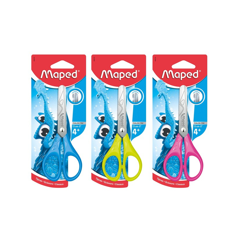 Maped Essential Pulse Right Hand Scissors 13cm 464210 Craft Cutting ...