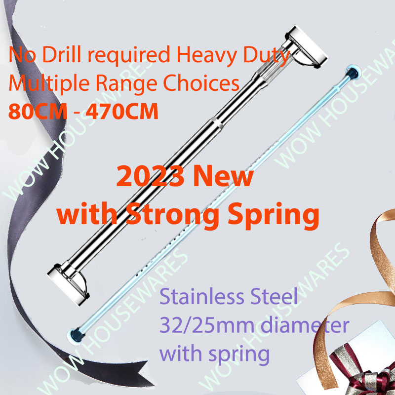 SG stock Stainless Steel adjustable rod extendable rod Clothes Dryer ...