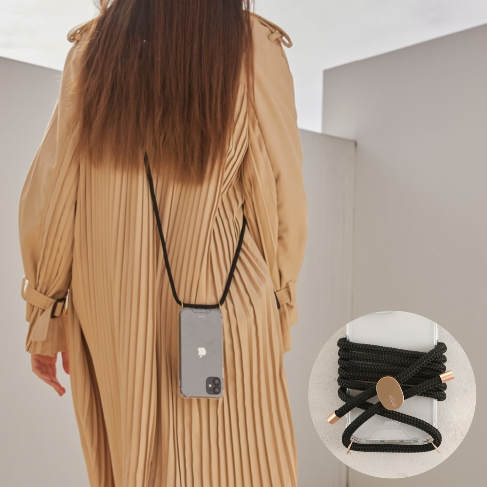 ARNO Phone Strap 'Chic Black' (Long / Case+Strap) | Shopee Singapore