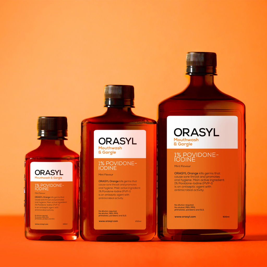 [SG Brand] ORASYL Orange Povidone-Iodine Mouthwash 100/250/500mL ...