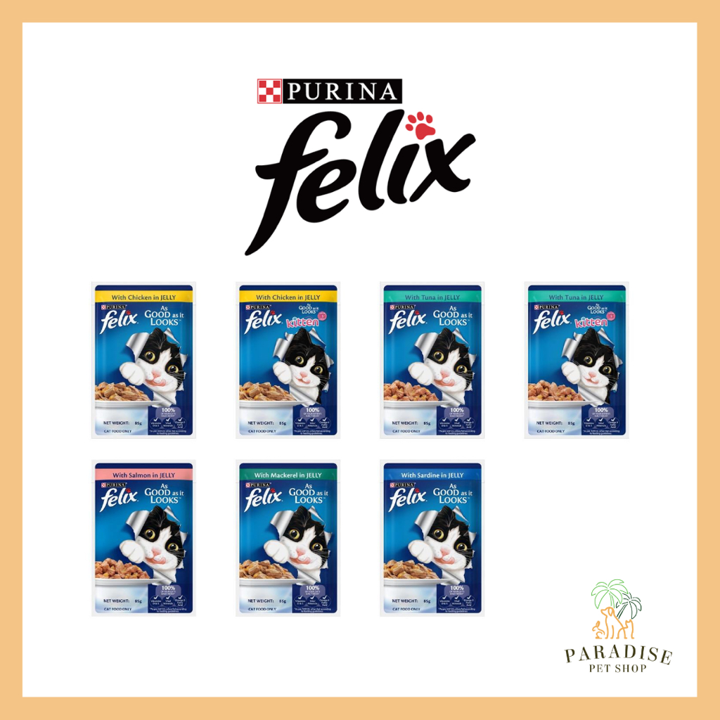 Purina Felix As Good As It Looks Jelly Cat Pouches (Wet Food) | Shopee ...