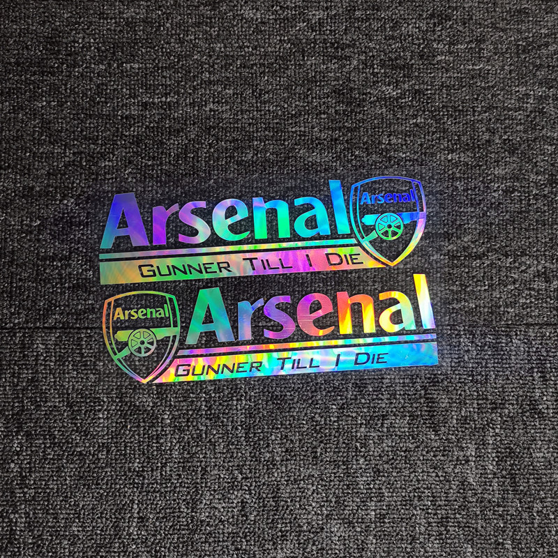 Car Stickers Arsenal Gunner Till I Die Football Reflective Decoration ...