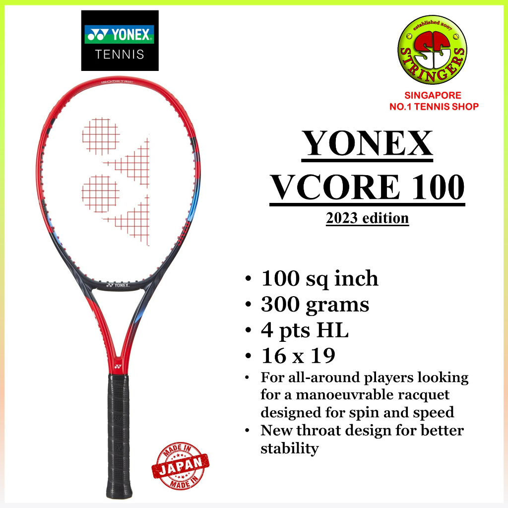 Yonex Vcore 100 [2023 edition] Tennis Racket | Shopee Singapore