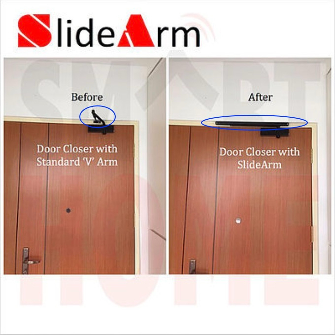 Door Slidearm / door stopper /Door arm / uniarm / uniarm stopper / HDB ...