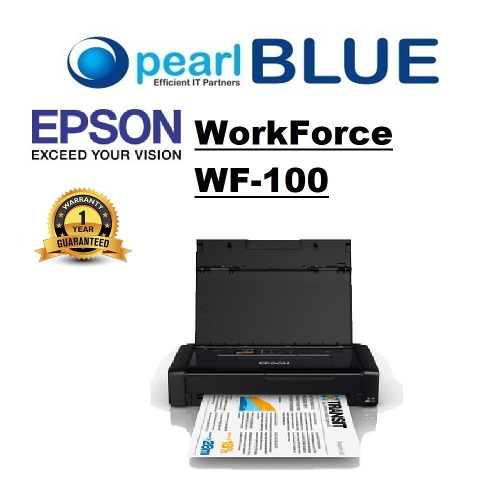 Epson WorkForce WF-100 Lightweight Portable Colour Inkjet Printer ...