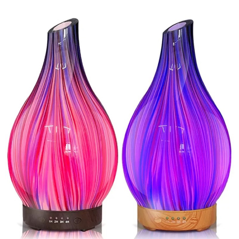 3D-Glass Diffuser and Humidifiers with 7colors & Fireworks Elegant ...