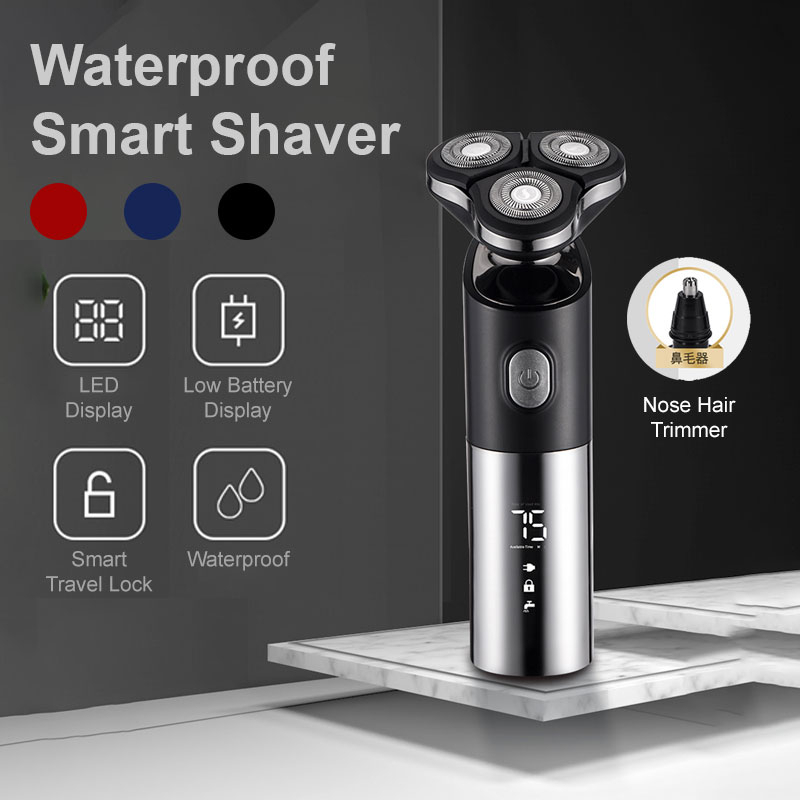 [SG Seller] Waterproof Electric Shaver/Razor Rechargeable Men Gift ...