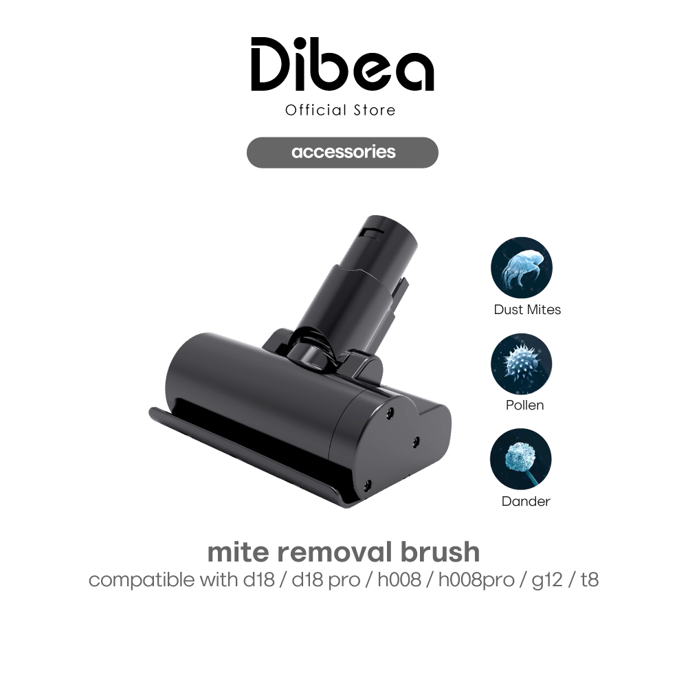 Dibea Mite Removal Brush Attachment | Compatible with Dibea D18/D18 PRO ...