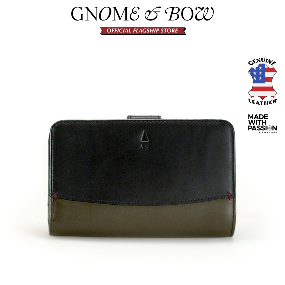 GNOME & BOW Musketeer 2-Tone Zip Coin Pouch Small Bifold Wallet Women ...